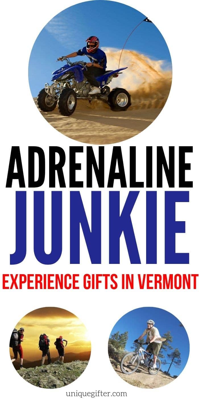 Adrenaline Junkie Experience Gifts in Vermont | Unique Gifter