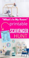 FREE Printable Indoor "In My Room" Scavenger Hunt - Unique Gifter