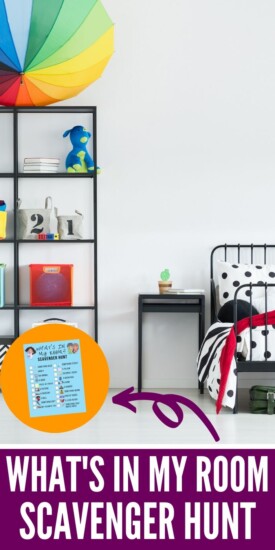 FREE Printable Indoor "In My Room" Scavenger Hunt - Unique Gifter