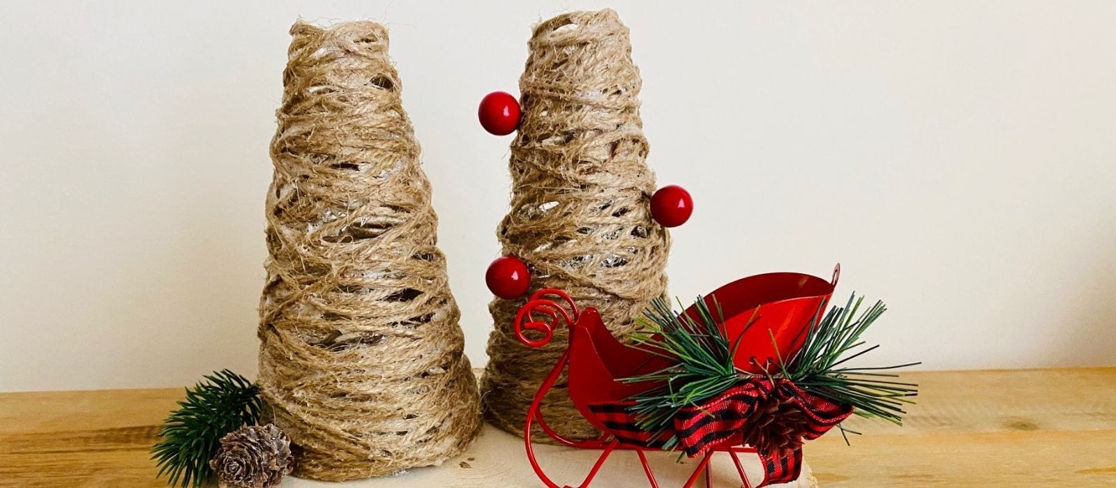 Farmhouse Jute Trees DIY Christmas Decor - Unique Gifter