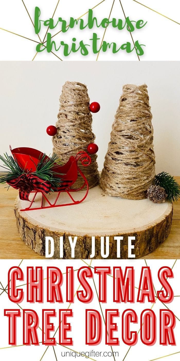 Farmhouse Jute Trees DIY Christmas Decor - Unique Gifter