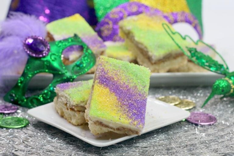 Mardi Gras Easy Mini King Cake Bites - Unique Gifter