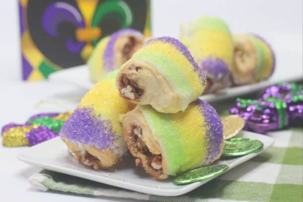 Mardi Gras Easy Mini King Cake Bites - Unique Gifter