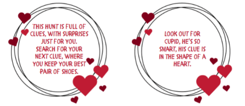 Valentines Day Scavenger Hunt - Unique Gifter