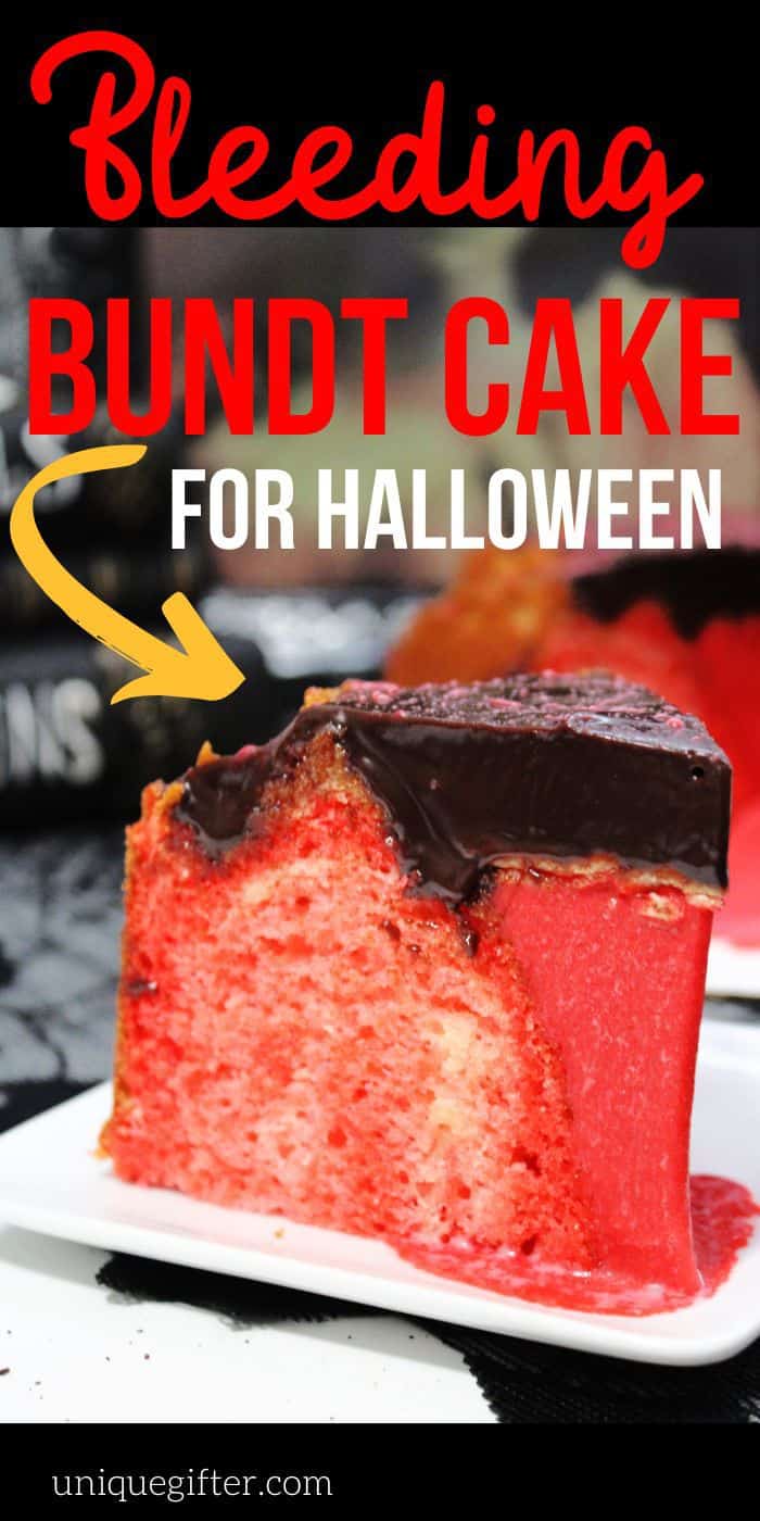 Bleeding Bundt Cake Halloween Recipe - Unique Gifter