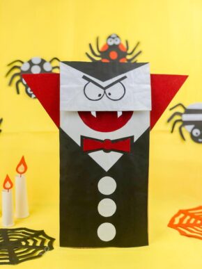 Dracula Paper Puppet Craft for Kids - Unique Gifter