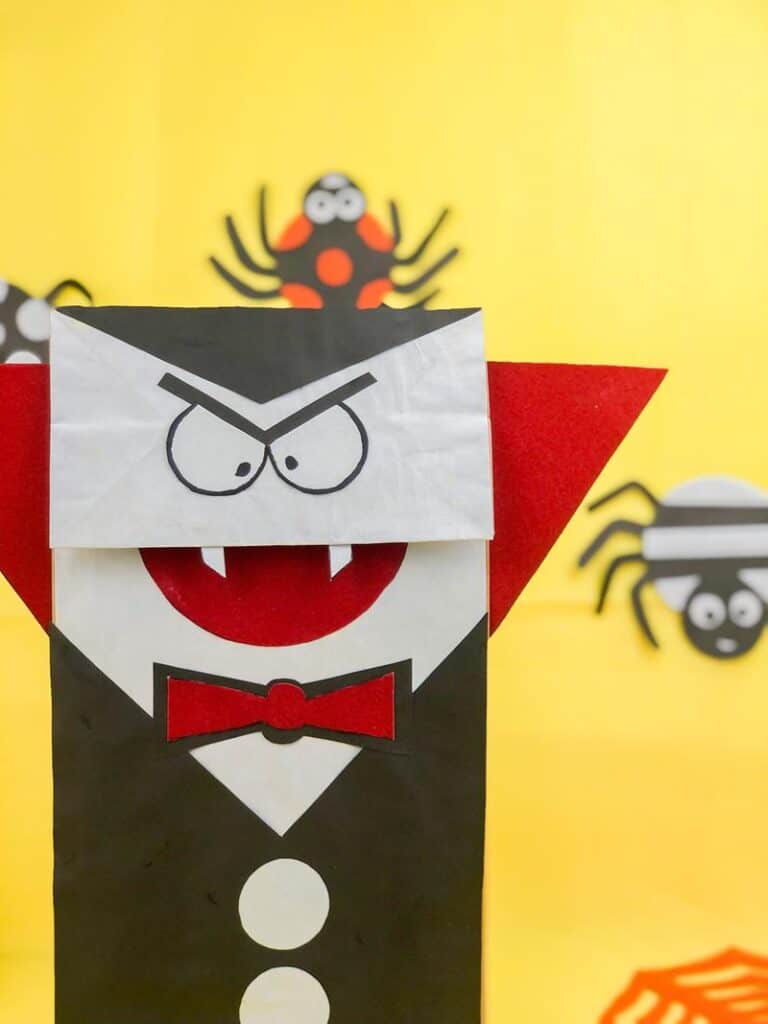 Dracula Paper Puppet Craft for Kids - Unique Gifter