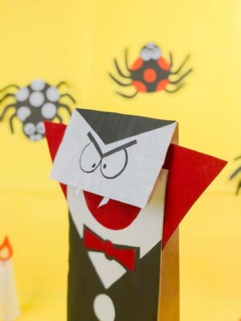 Dracula Paper Puppet Craft for Kids - Unique Gifter