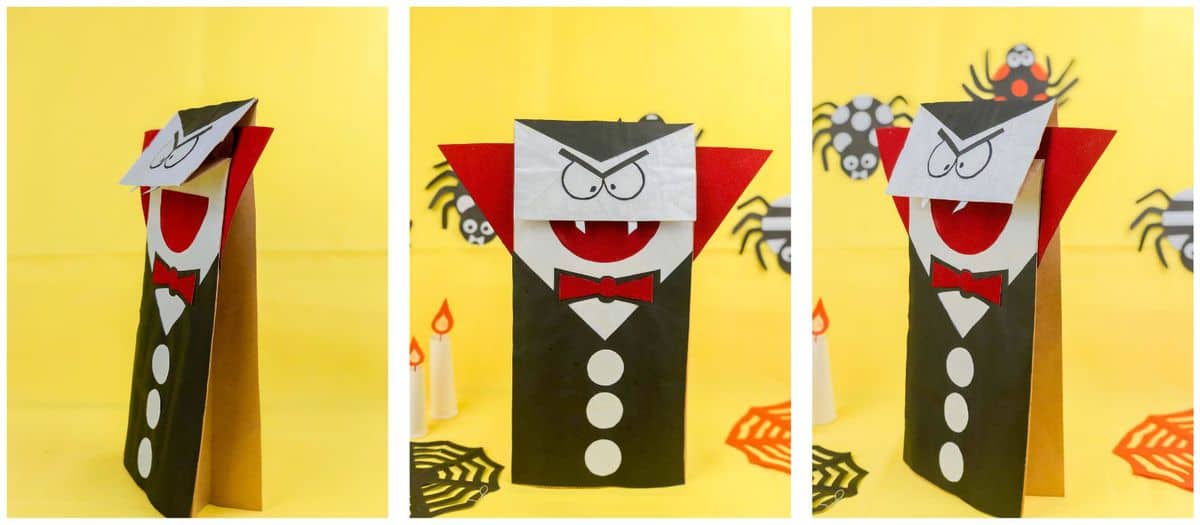 Dracula Paper Puppet Craft for Kids - Unique Gifter