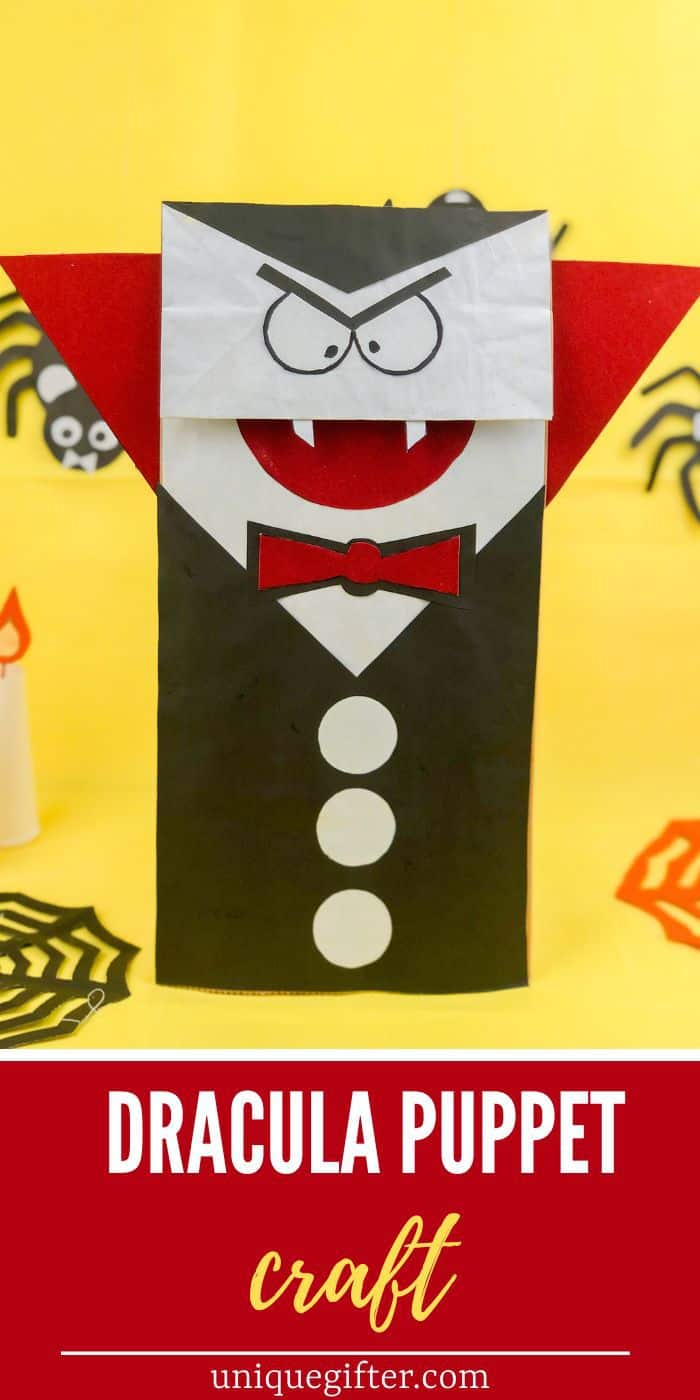 Dracula Paper Puppet Craft for Kids - Unique Gifter