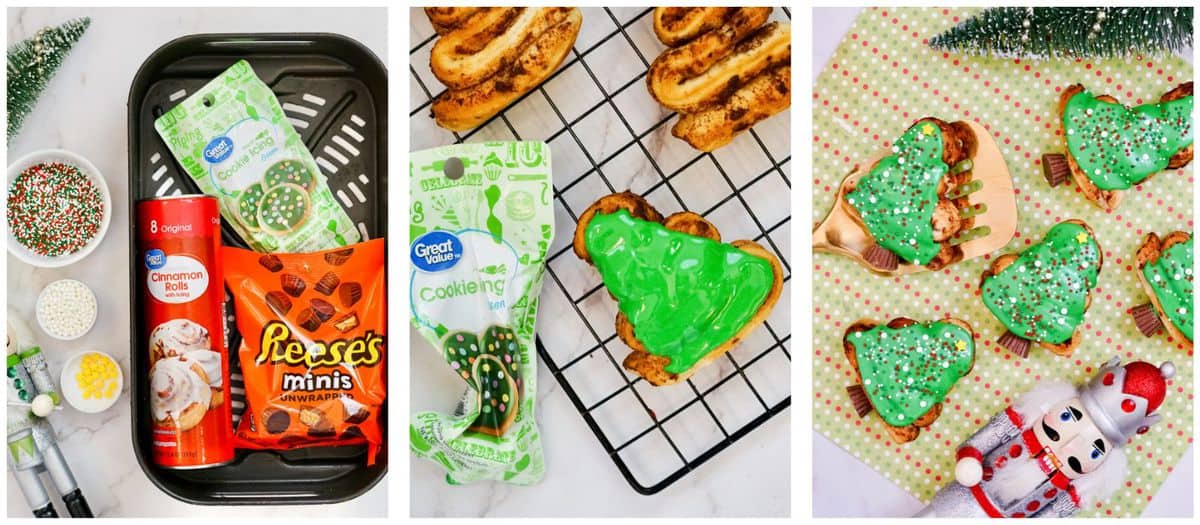 Air Fryer Christmas Tree Cinnamon Rolls Recipe - Unique Gifter