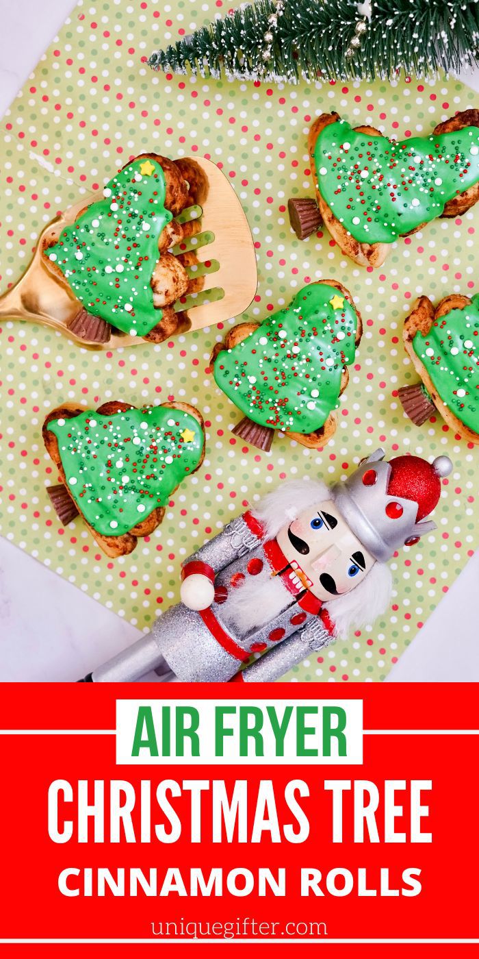 Air Fryer Christmas Tree Cinnamon Rolls Recipe - Unique Gifter