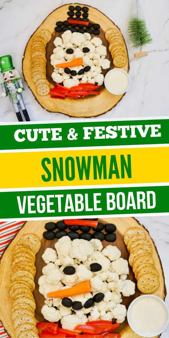 Snowman Veggie Tray - Unique Gifter