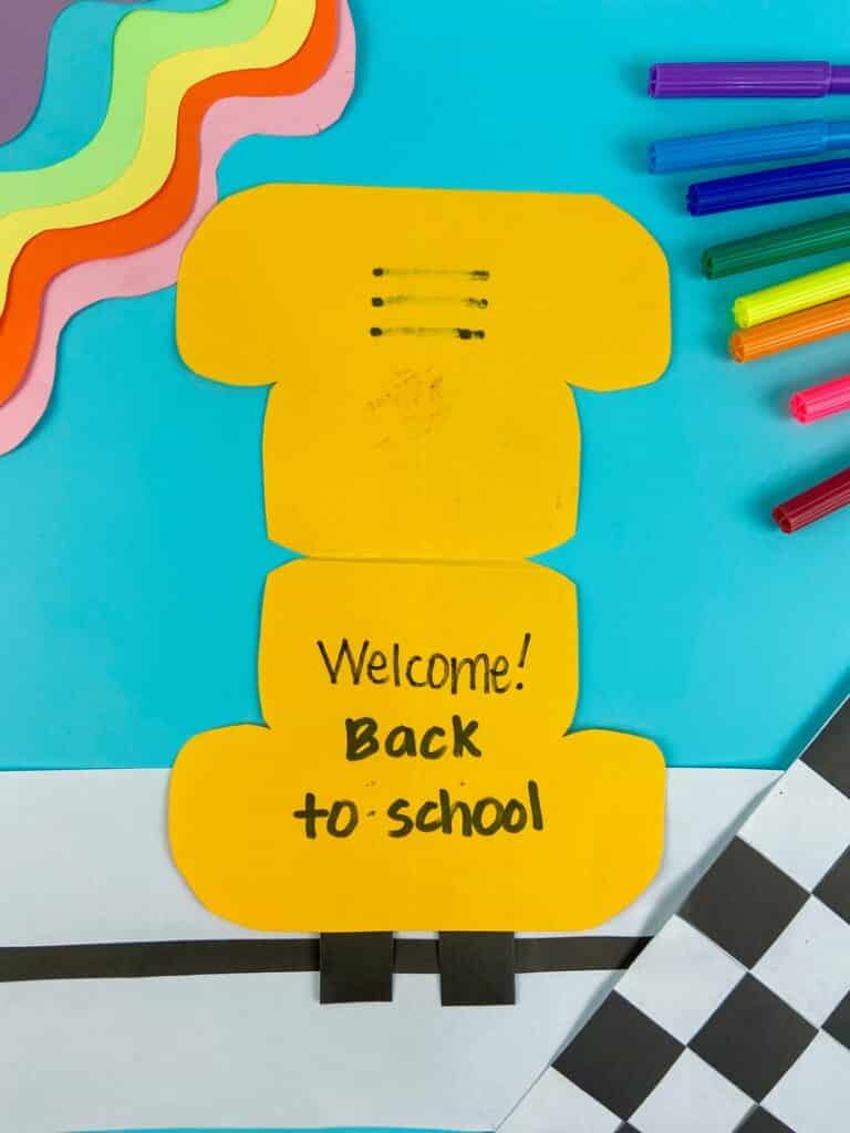 Back to School Fun: DIY School Bus Card Craft Tutorial - Unique Gifter