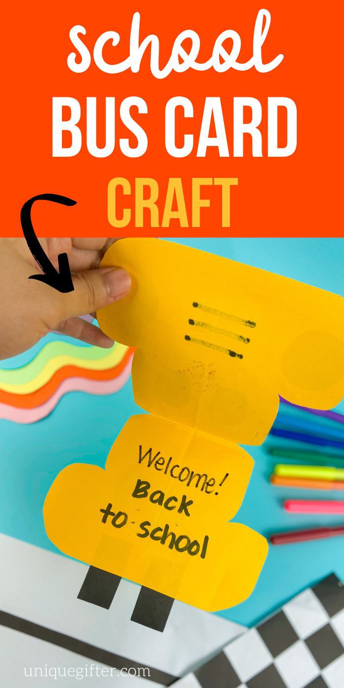 Back to School Fun: DIY School Bus Card Craft Tutorial - Unique Gifter