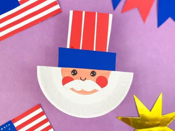 Uncle Sam Paper Plate Craft For Kids - Unique Gifter