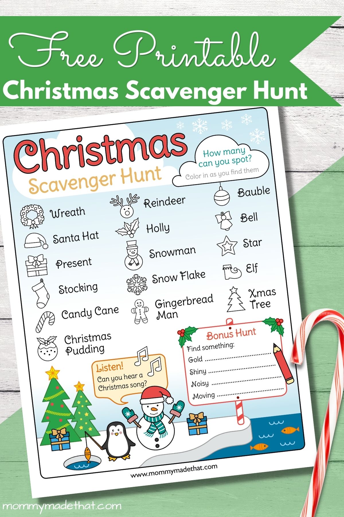 Printable Christmas Games and Activities for Kids - Unique Gifter