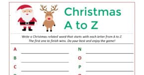 Printable Christmas Games and Activities for Kids - Unique Gifter