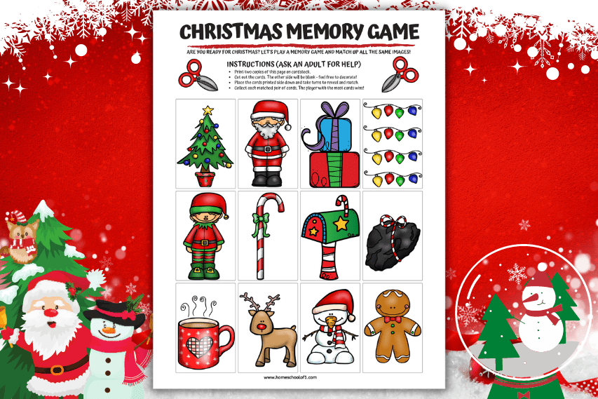 Printable Christmas Games and Activities for Kids - Unique Gifter