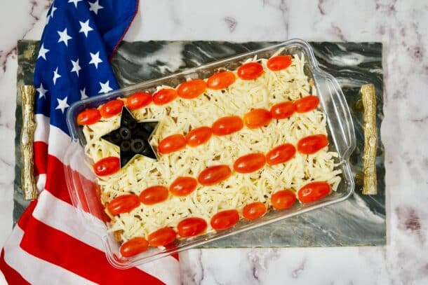 Must Try Patriotic Flag Bean Dip - Unique Gifter